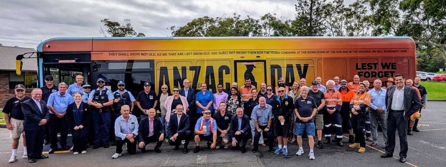 CDC NSW launches commemorative Anzac Day bus on the Central Coast | CDC NSW